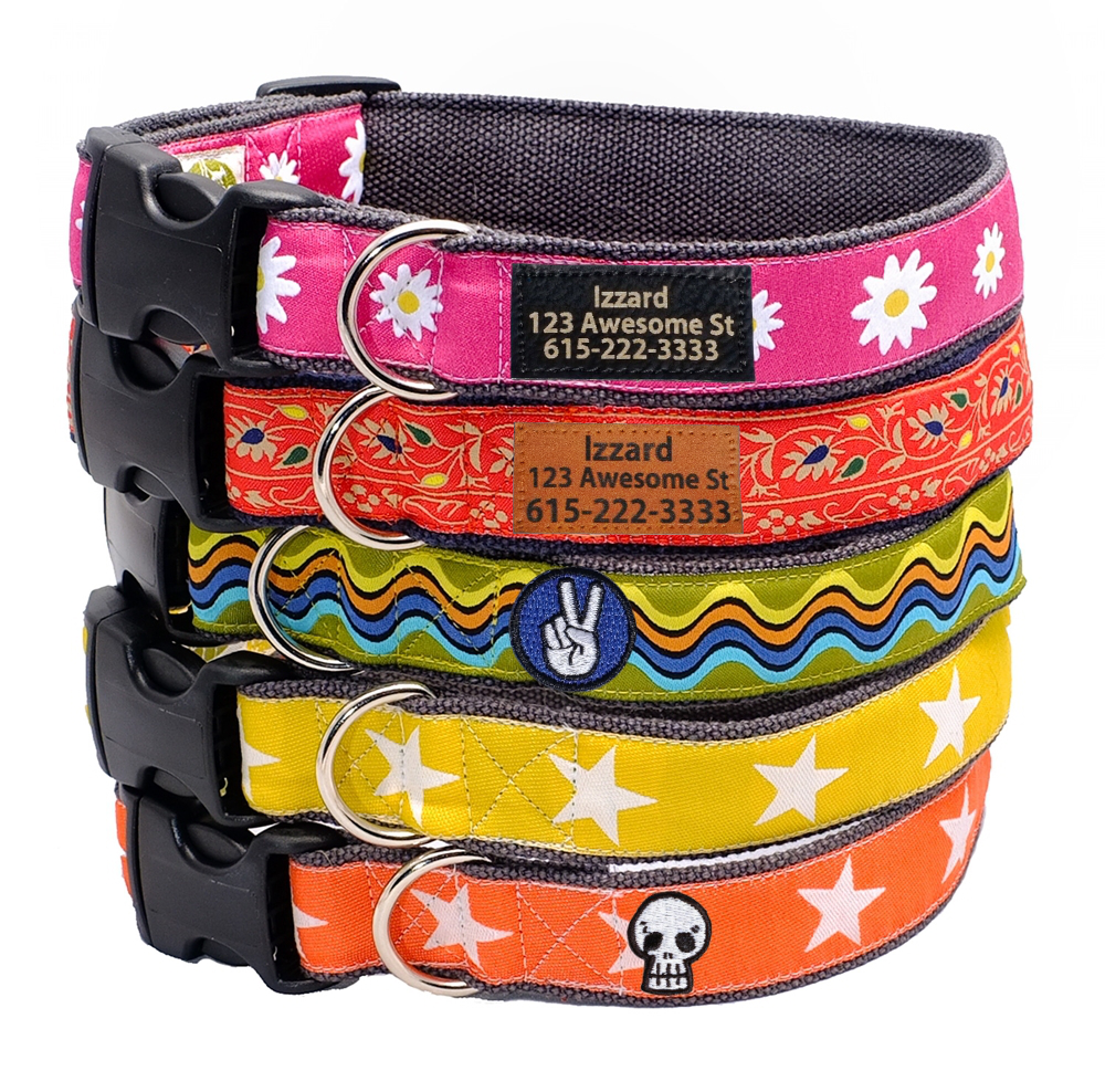 Decorative Adjustable Hemp Dog Collars – Hypoallergenic, Eco-Friendly ...