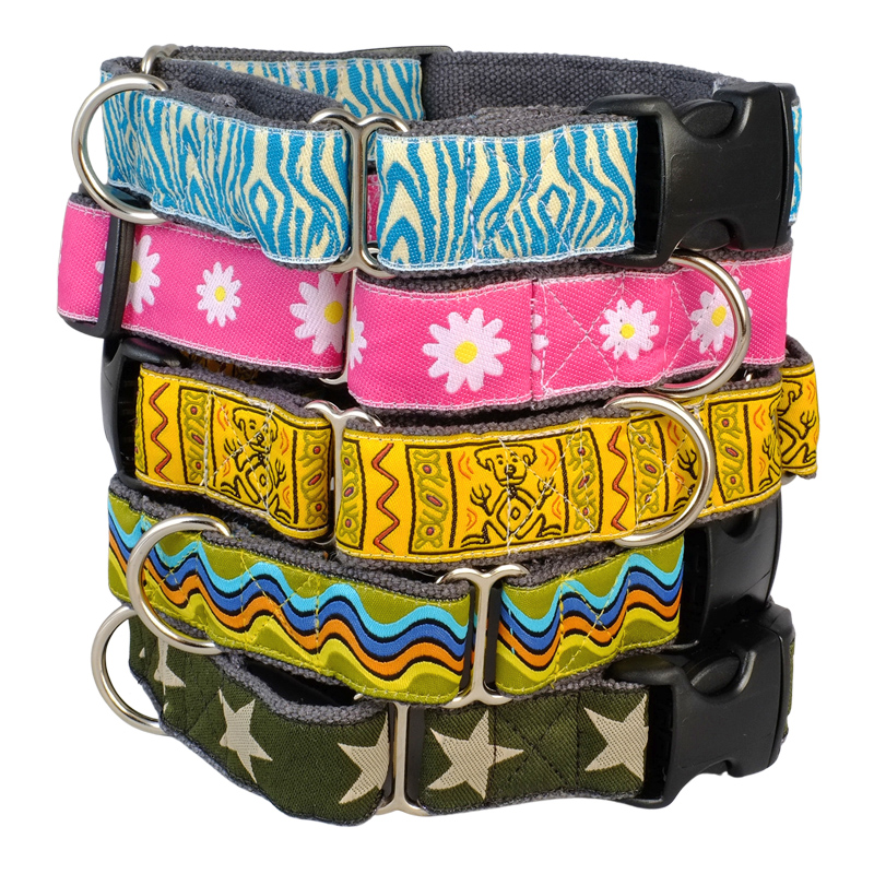Buckle Martingale Collars | Decorative Hemp Dog Collars